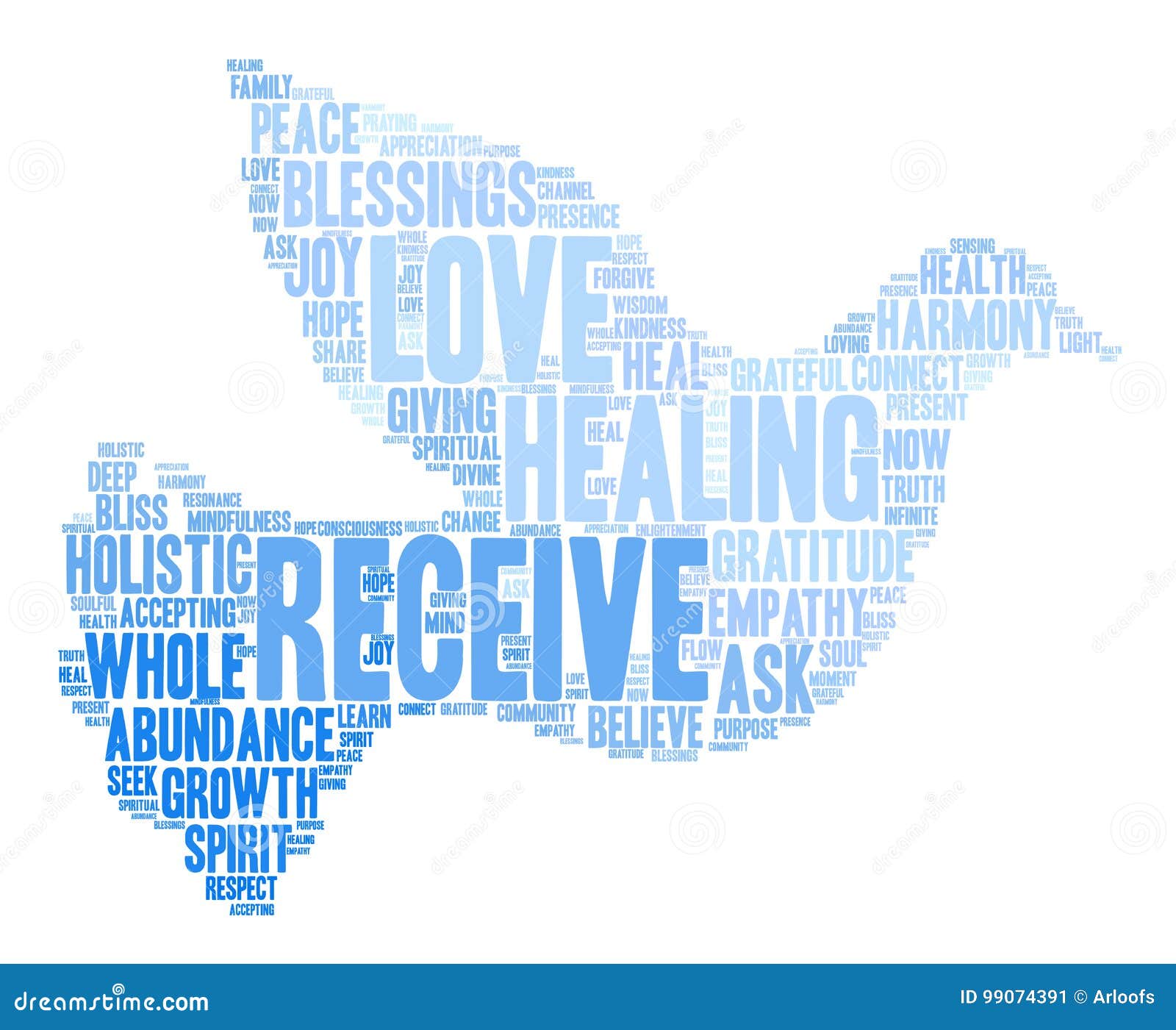 Receive Word Cloud stock vector. Illustration of hope - 99074391