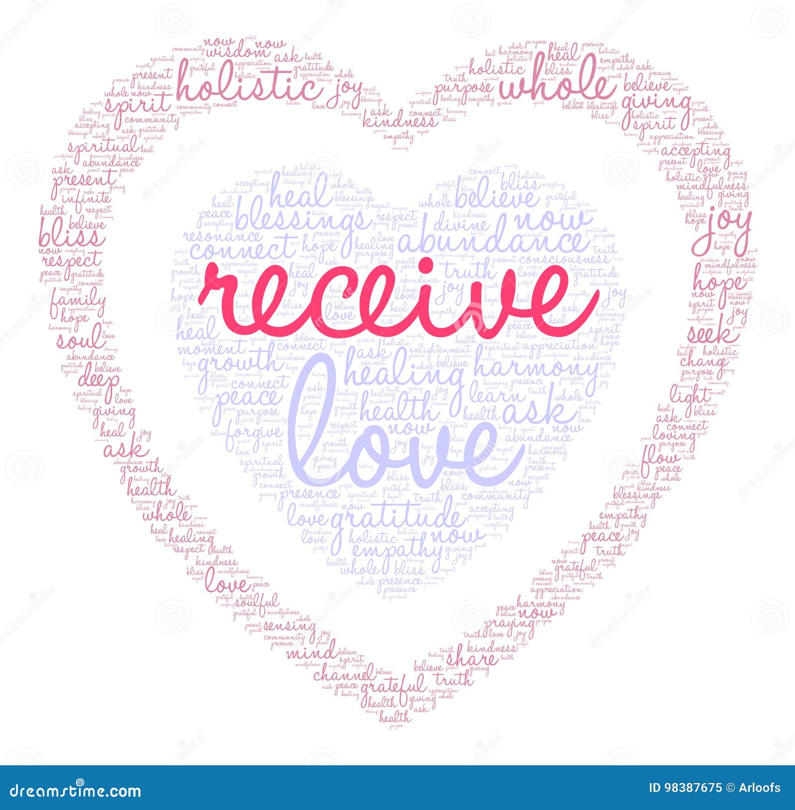 Receive Word Cloud stock vector. Illustration of flow - 98387675