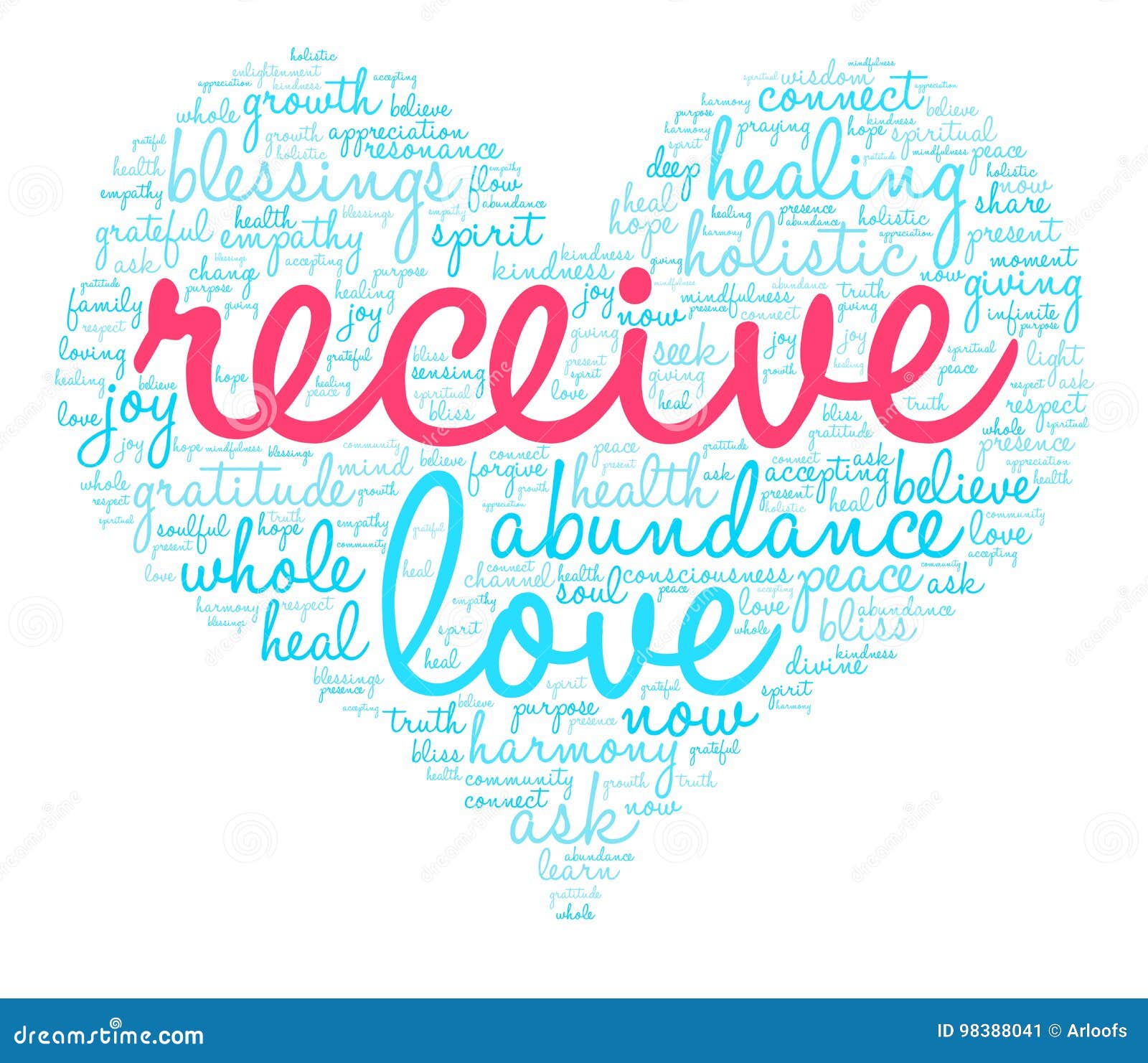 Receive Word Cloud stock illustration. Illustration of health - 98388041
