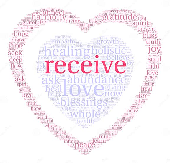 Receive Word Cloud stock vector. Illustration of loving - 98545558