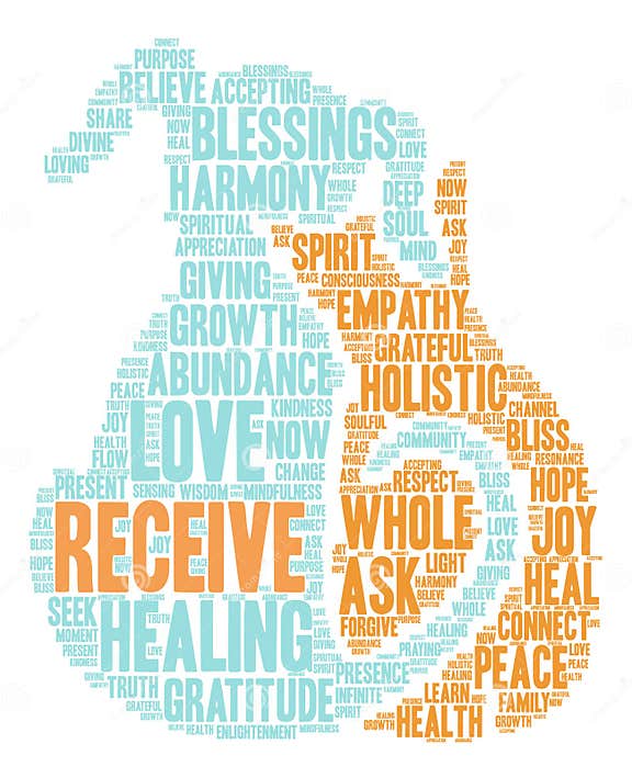 Receive Word Cloud stock illustration. Illustration of holistic - 98545676