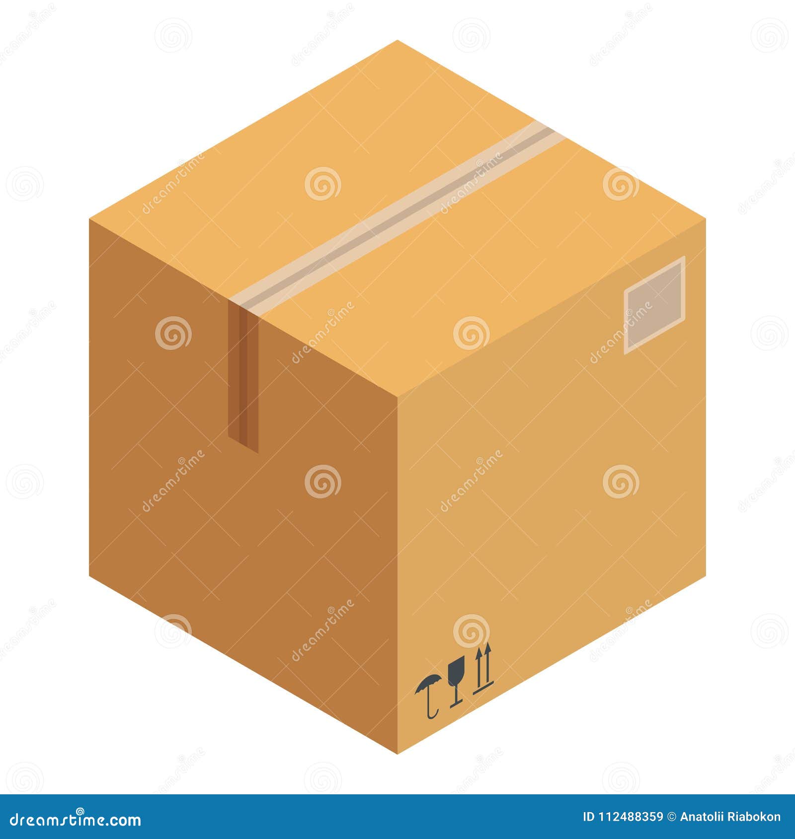 Received Box Icon, Isometric Style Stock Vector - Illustration of store ...
