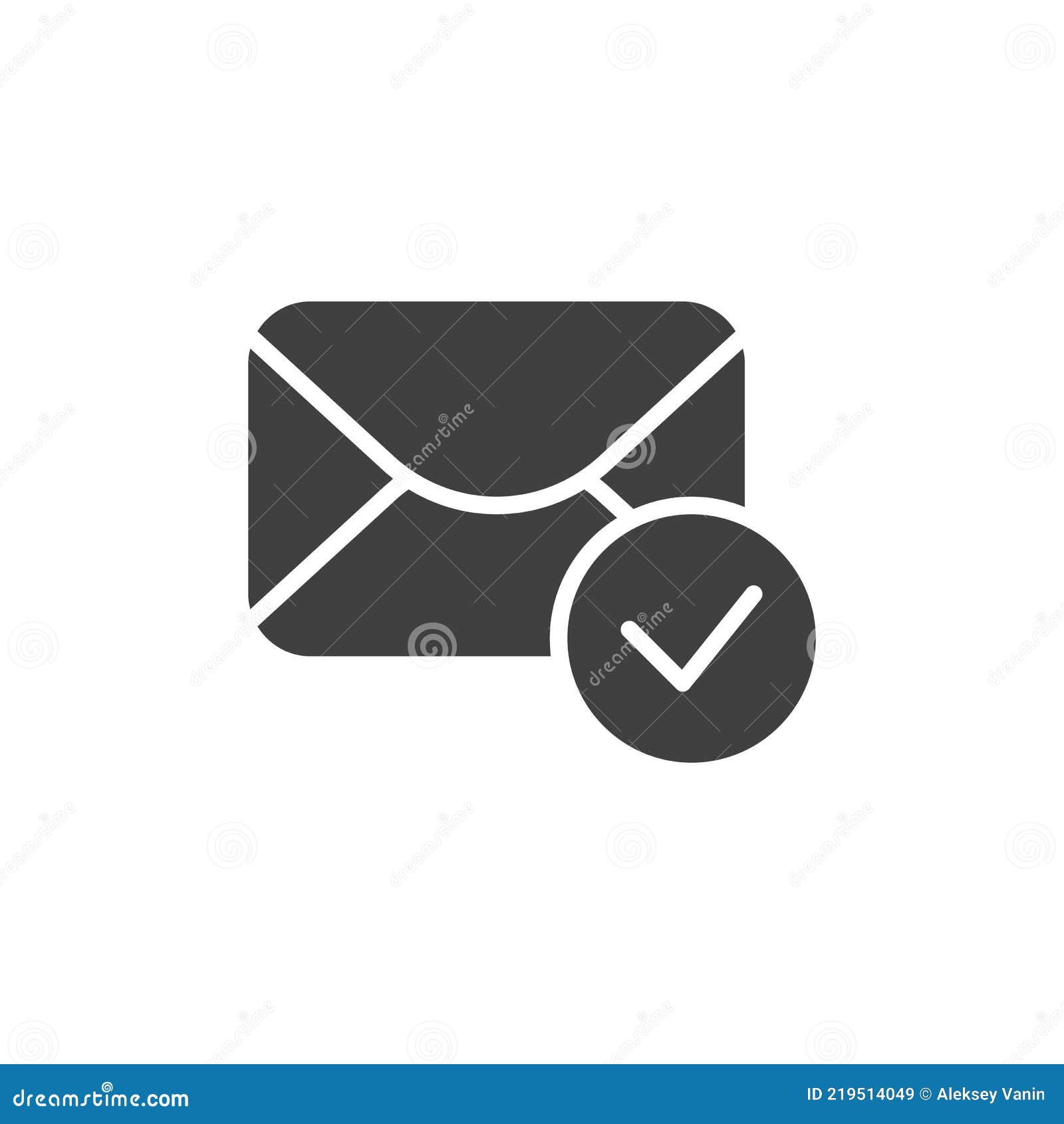 Received Email Message Vector Icon Stock Vector - Illustration of mark ...