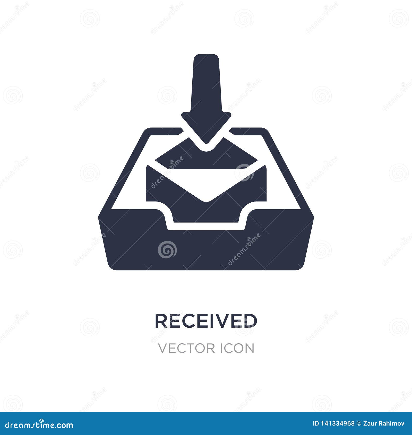 Received Icon On White Background. Simple Element Illustration From ...
