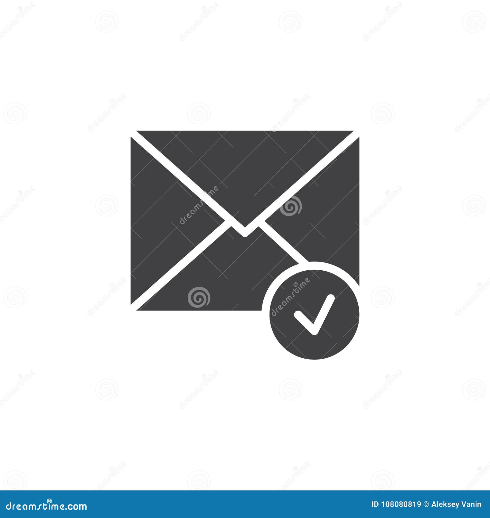 Received Message Icon Vector Stock Vector - Illustration of envelope ...