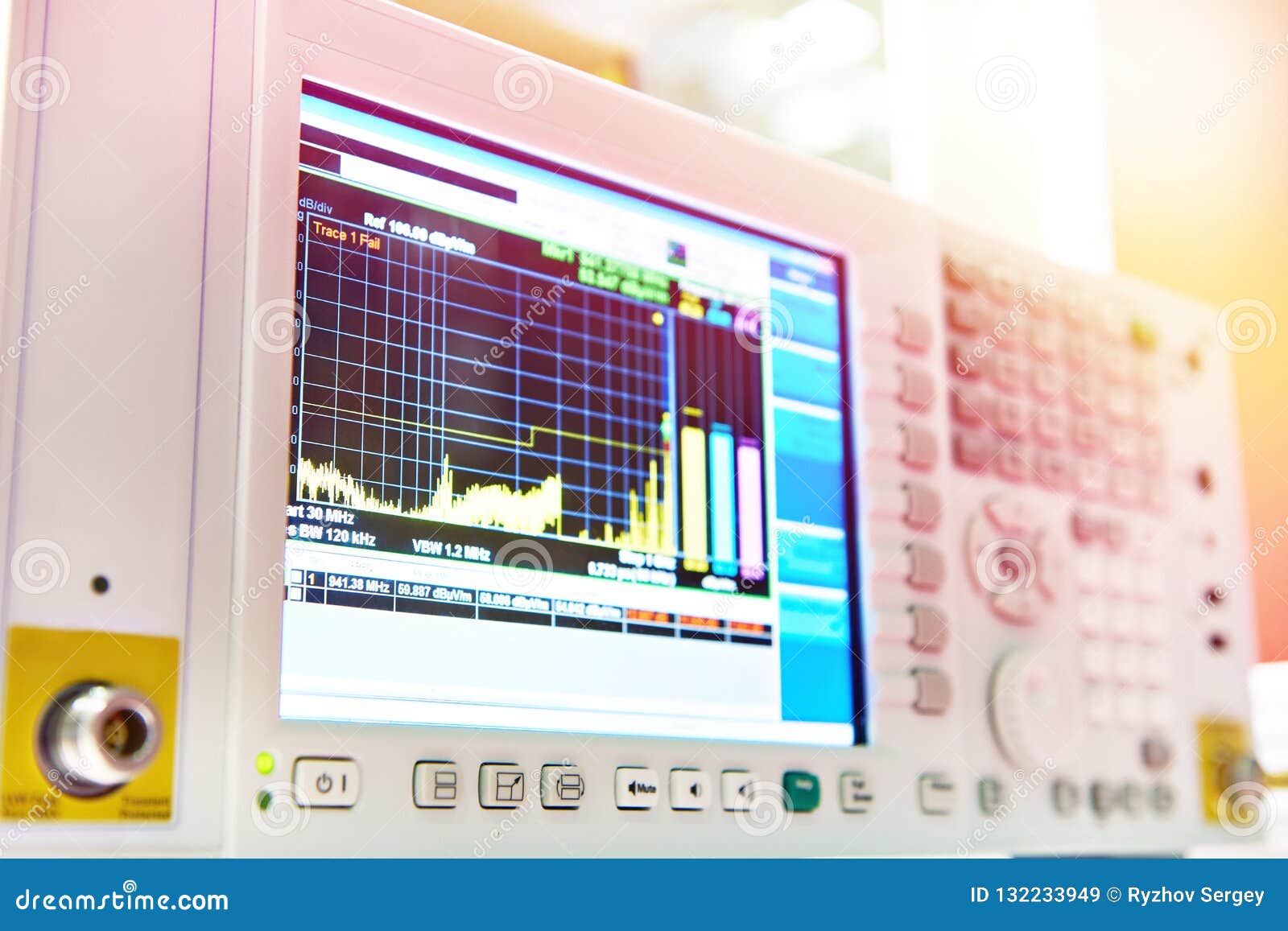 Receiver for Measuring the Electromagnetic Field Stock Image - Image of ...