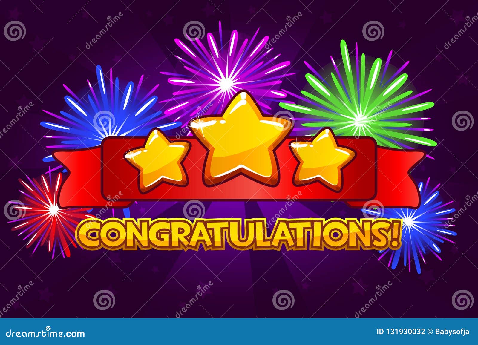 Game Firework, Yellow Explode Effect Burst Sprites Cartoon Vector ...