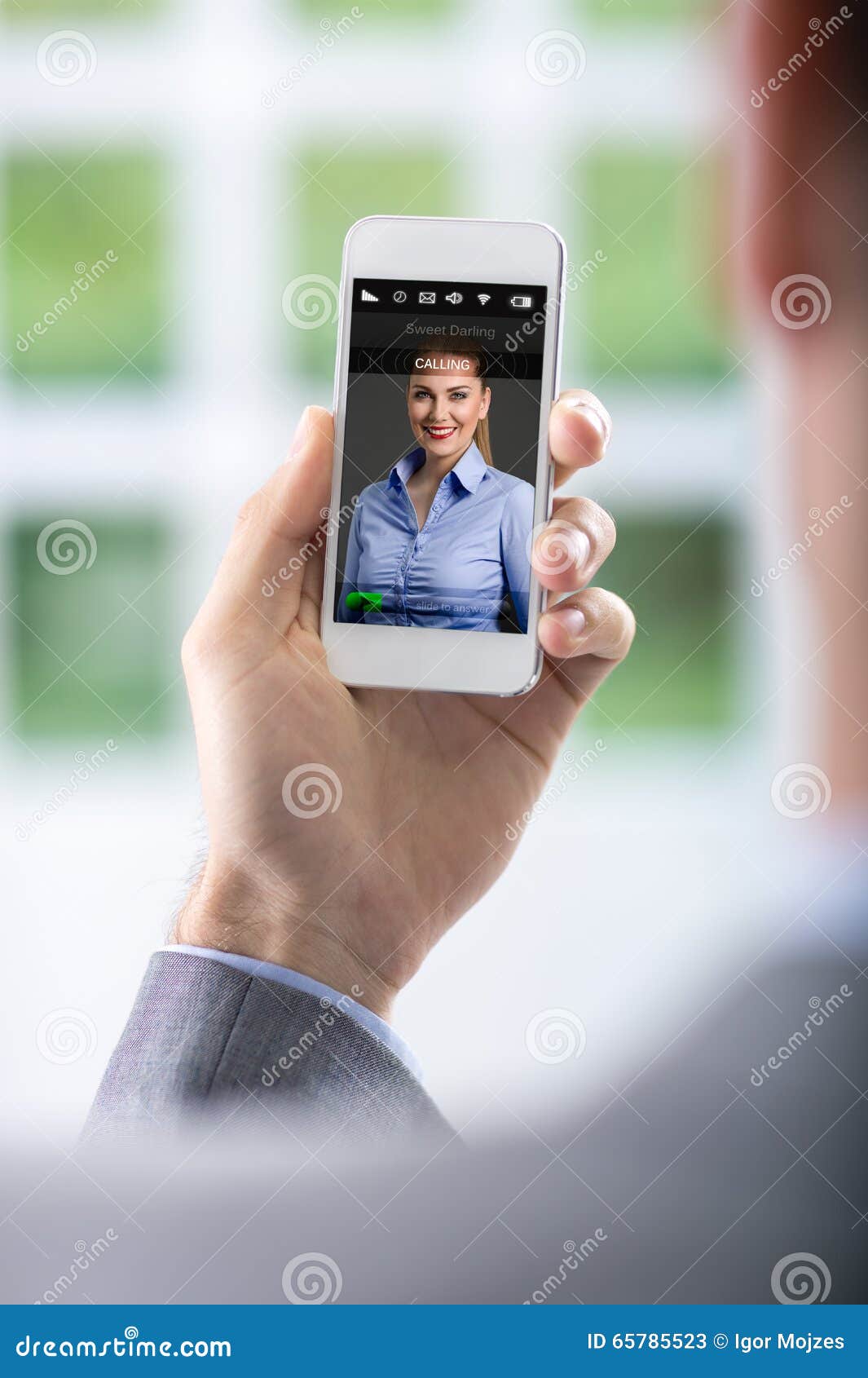 Receiving a call stock image. Image of internet, business - 65785523