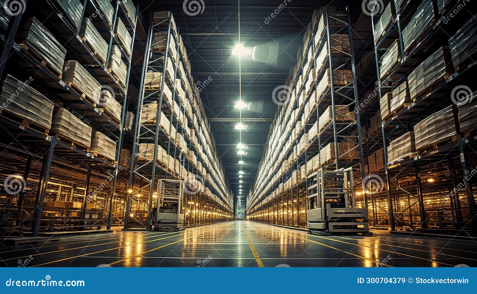Receiving Distribution Warehouse Background Stock Illustration ...