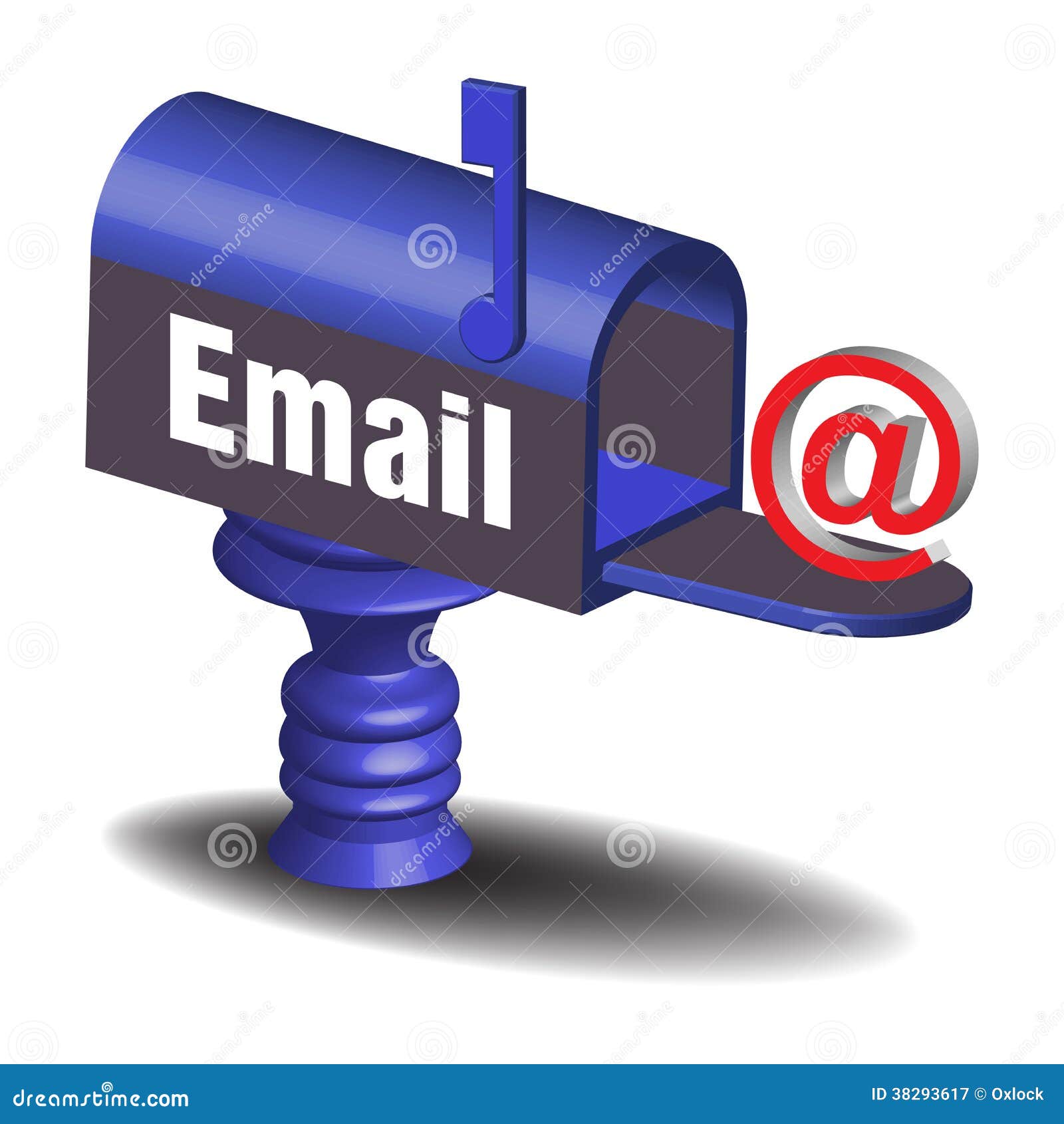 Receiving emails stock illustration. Illustration of network - 38293617