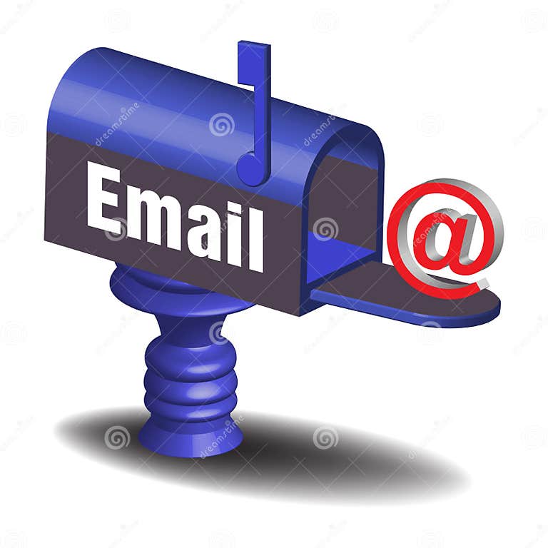 Receiving emails stock illustration. Illustration of network - 38293617