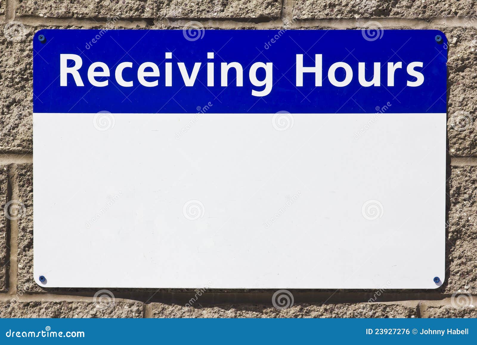 Receiving Hours stock photo. Image of information, text - 23927276