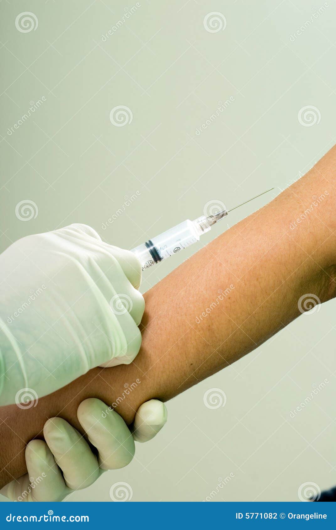 Receiving an Injection - Vertical Stock Photo - Image of doctors ...