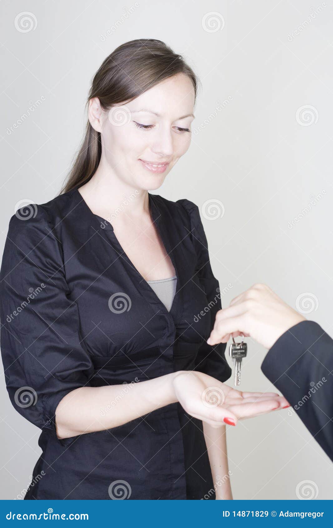 Receiving keys stock image. Image of give, home, deal - 14871829