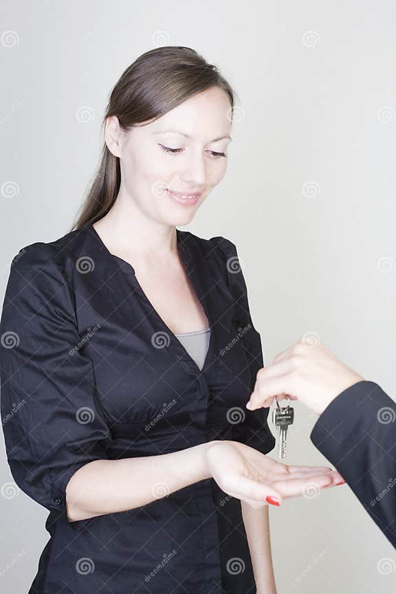 Receiving keys stock image. Image of give, home, deal - 14871829