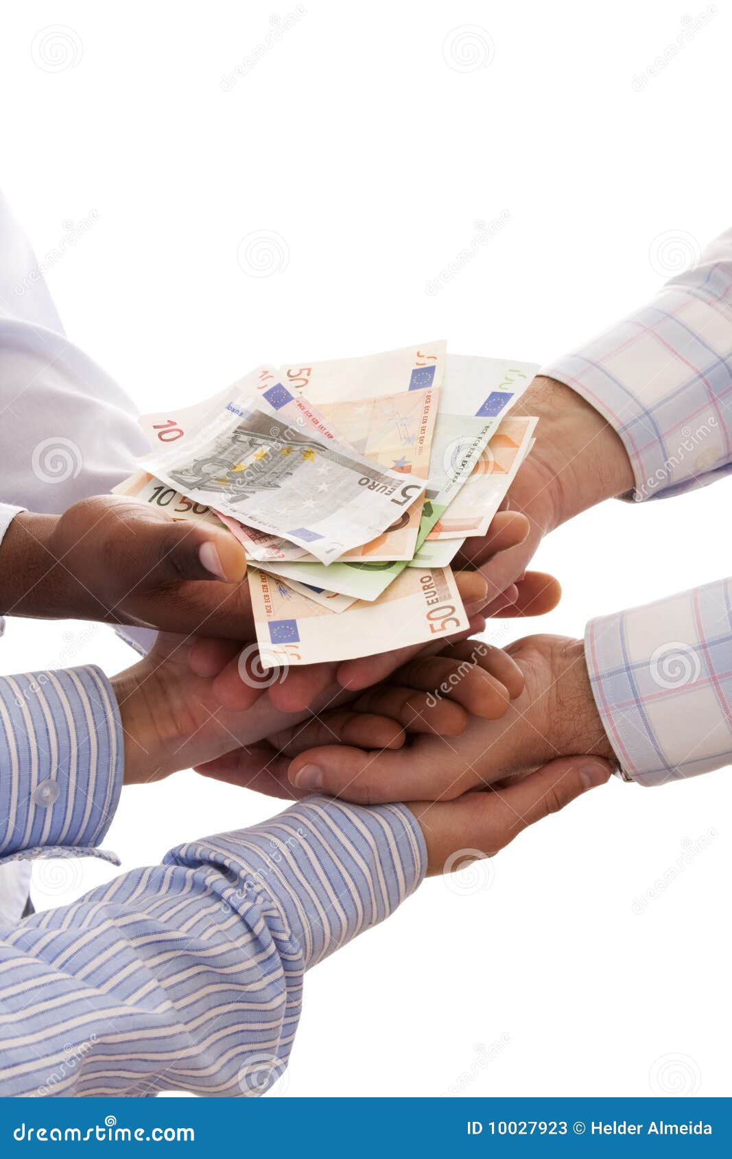 Receiving the money stock image. Image of friends, caucasian - 10027923