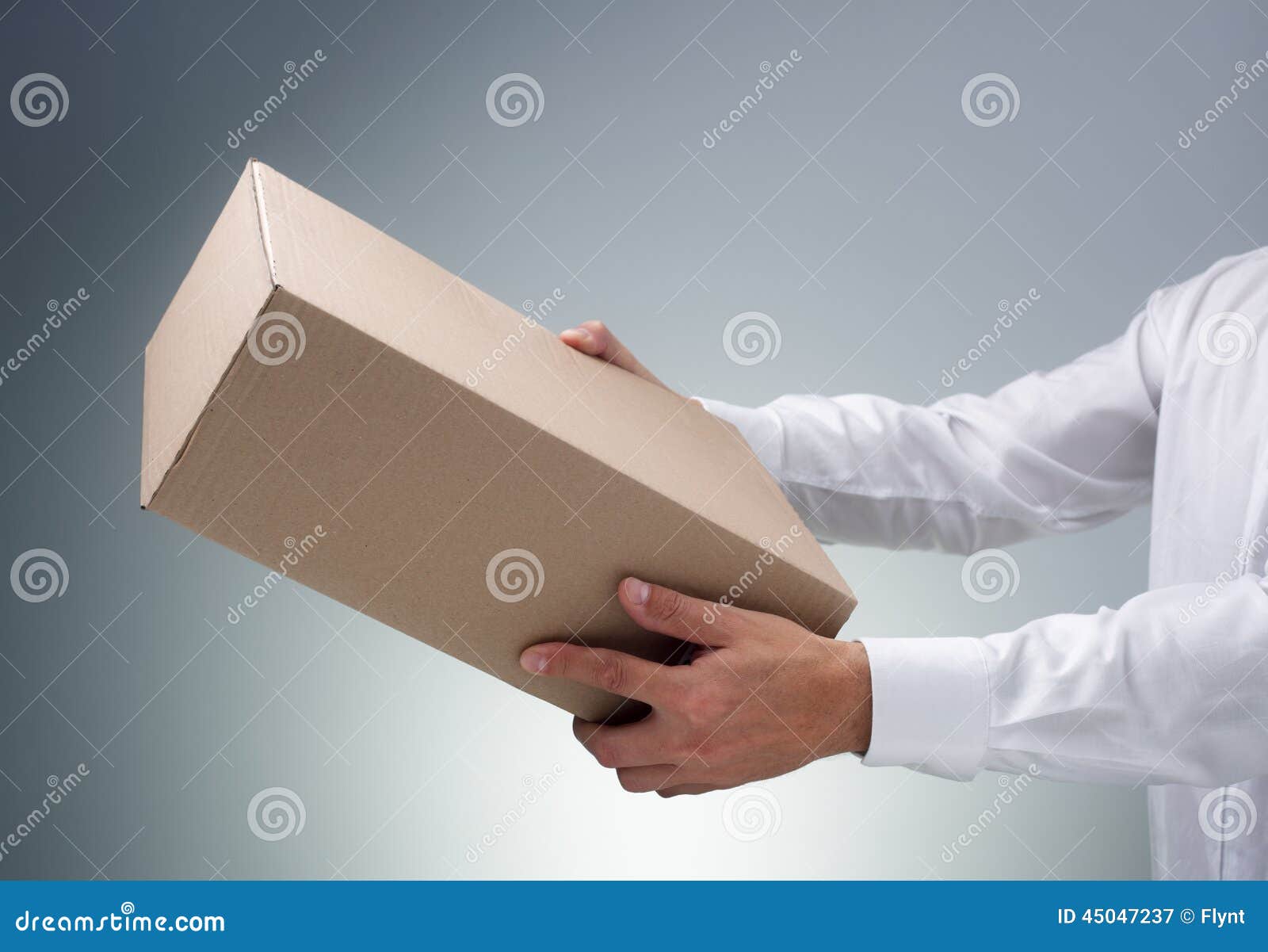 Receiving a package stock image. Image of carrying, envelope - 45047237
