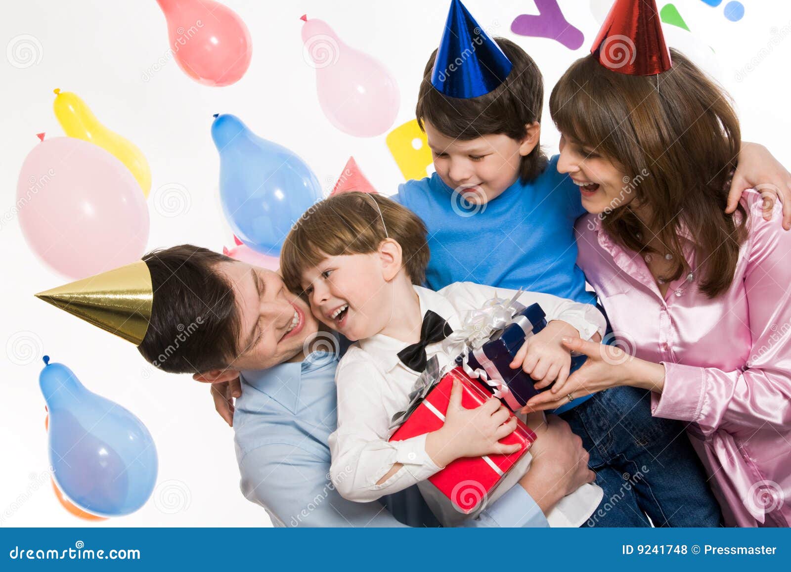 Receiving presents stock photo. Image of parent, birthday - 9241748