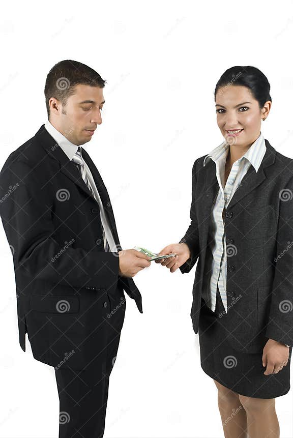 Receiving salary stock image. Image of offering, business - 6844169