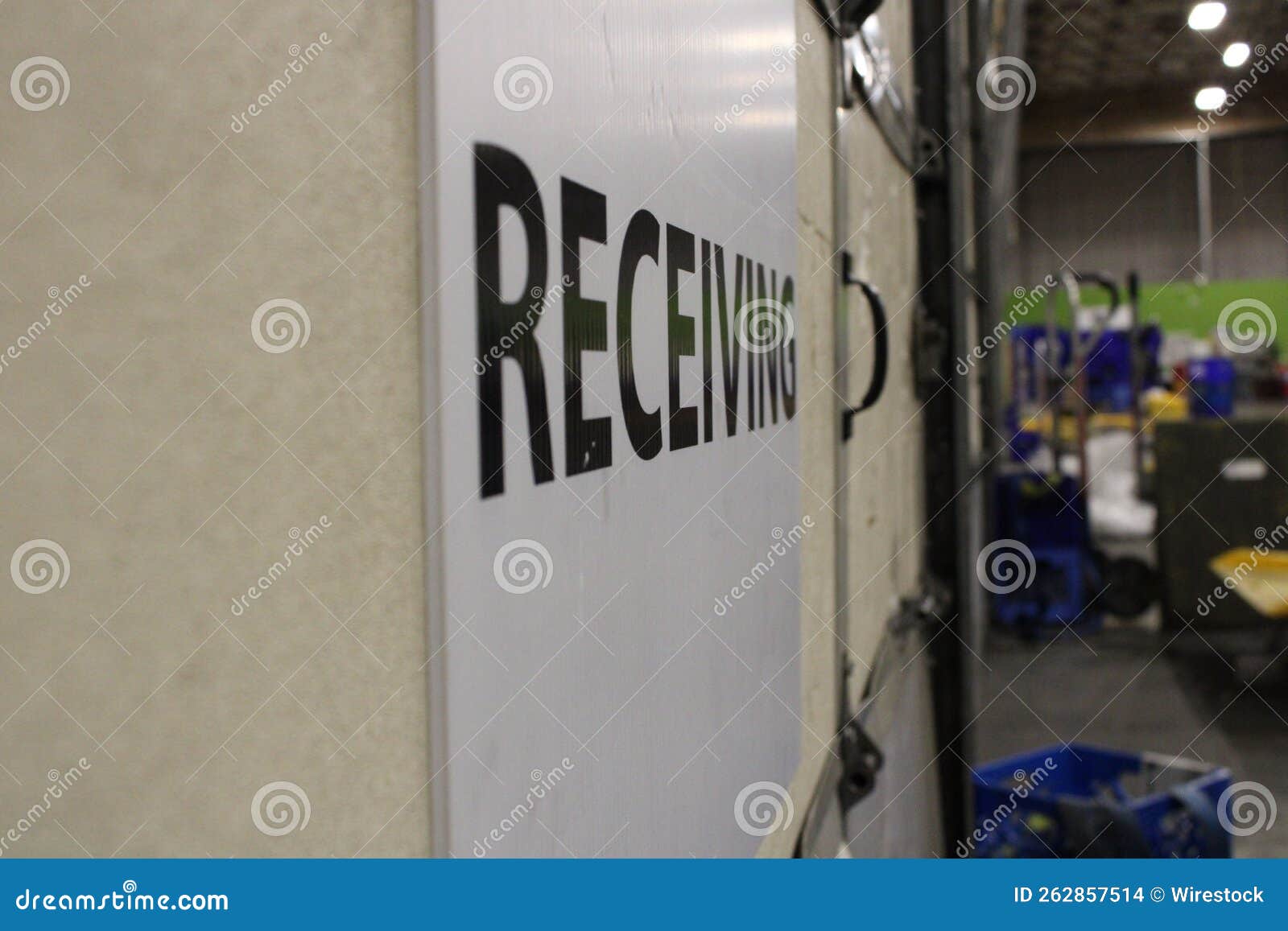Receiving Sign on a White Board Stock Photo - Image of message ...