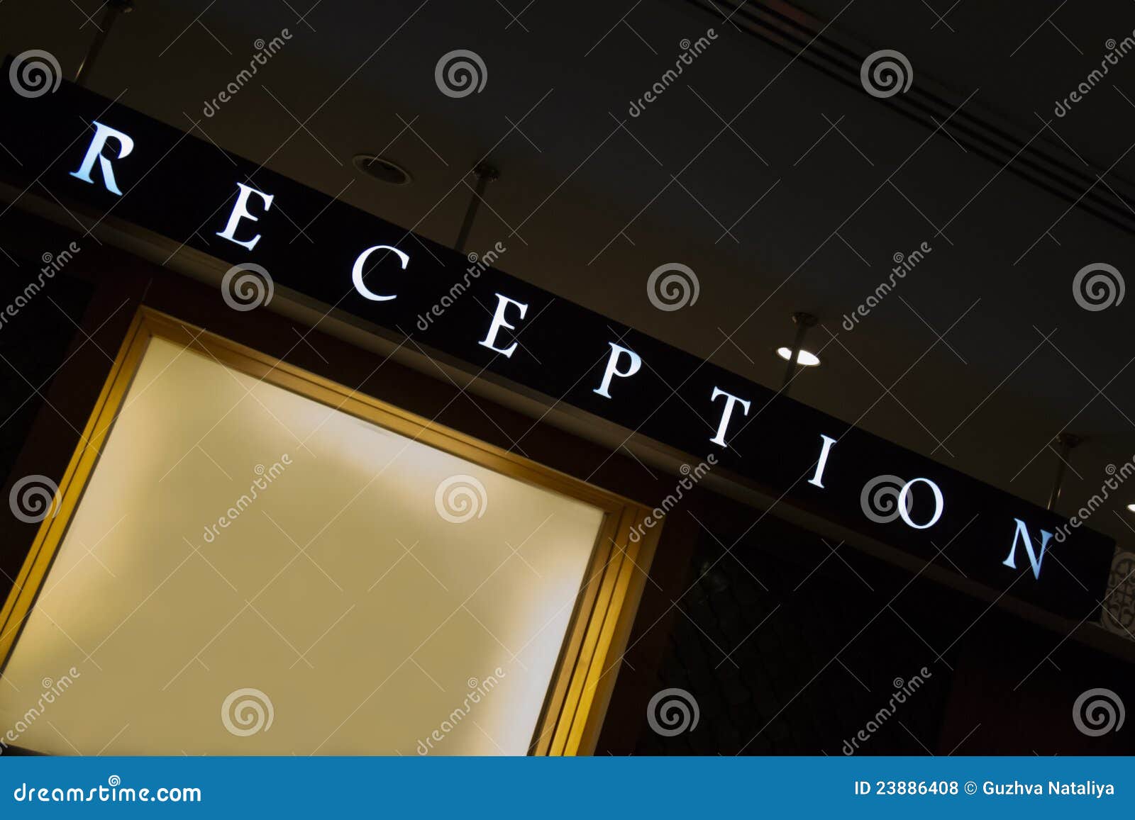 Reception stock photo. Image of word, motel, sign, rent - 23886408