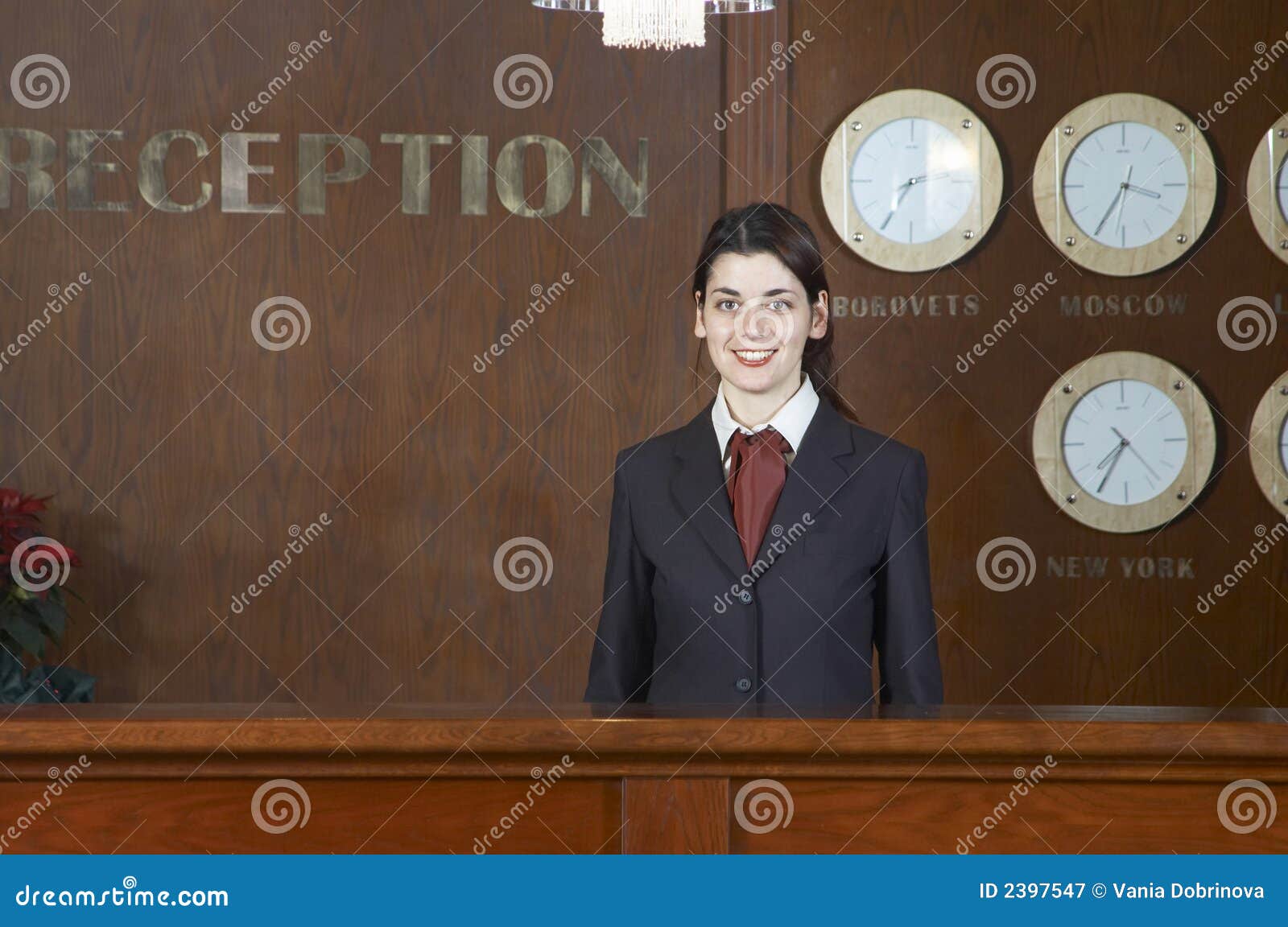 Reception stock image. Image of girl, receptionist, lobby - 2397547