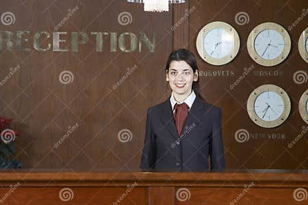 Reception stock image. Image of girl, receptionist, lobby - 2397547