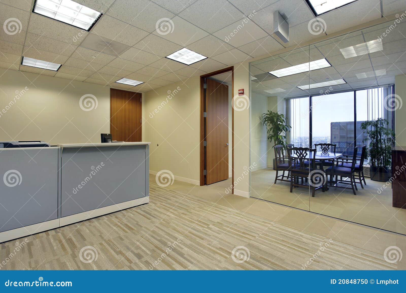 Reception area in office stock photo. Image of architecture - 20848750