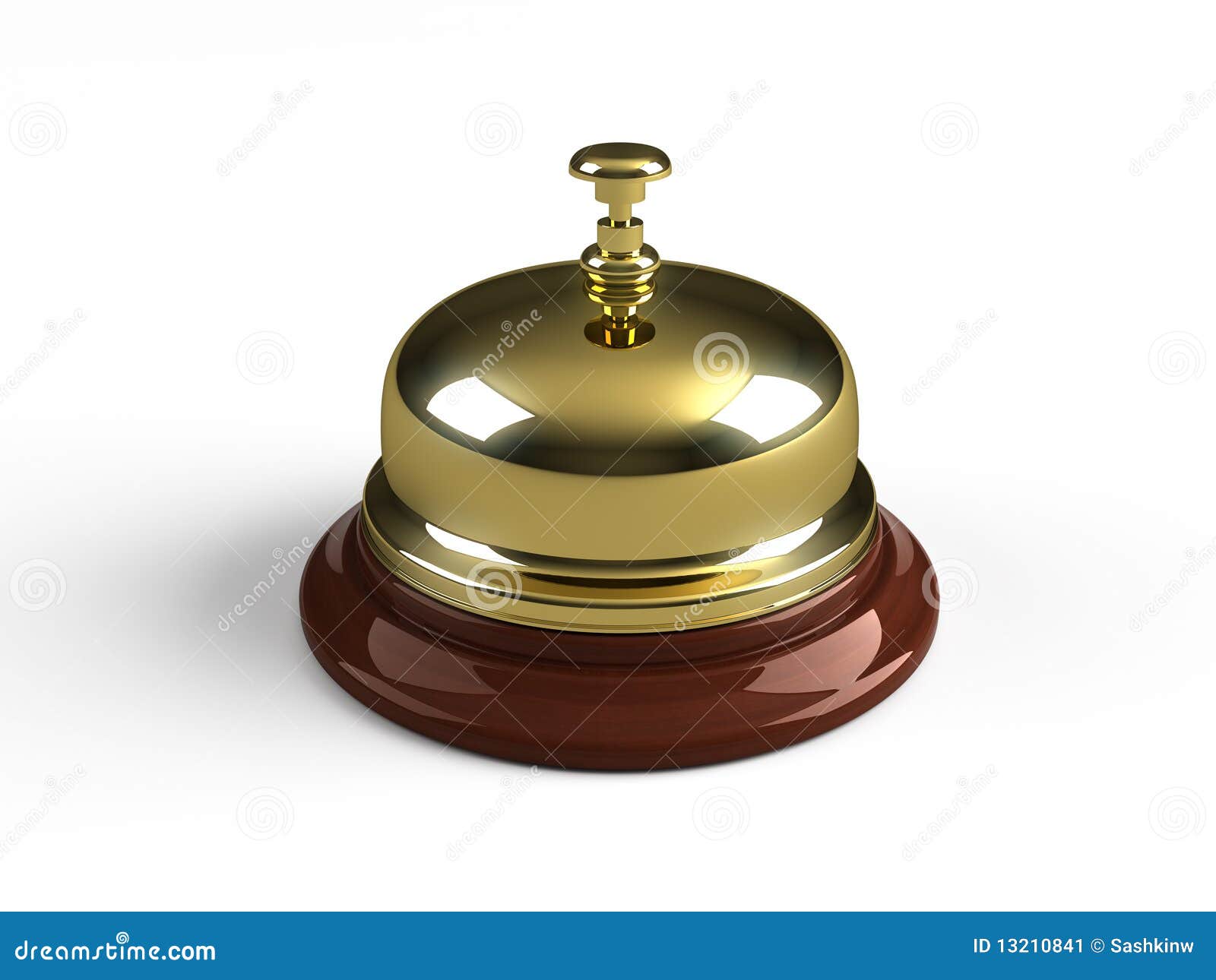 Reception bell stock illustration. Illustration of gold - 13210841