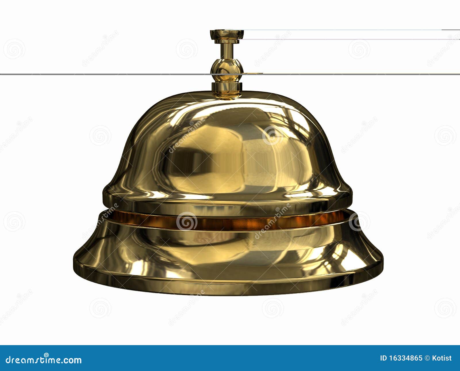 Reception bell stock illustration. Illustration of bellhop - 16334865