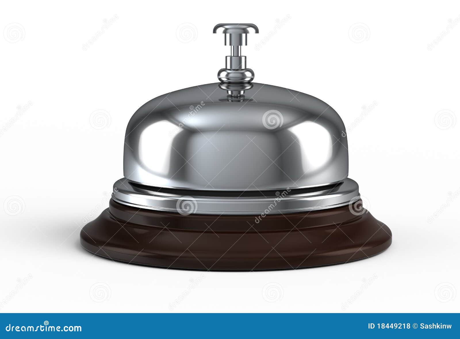 Reception Bell Isolated On Transparent Background. Vector Realistic ...