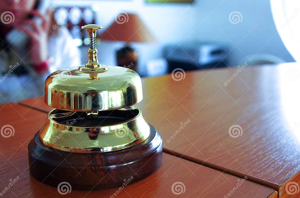 Reception bell stock photo. Image of hotel, color, concept - 22202518