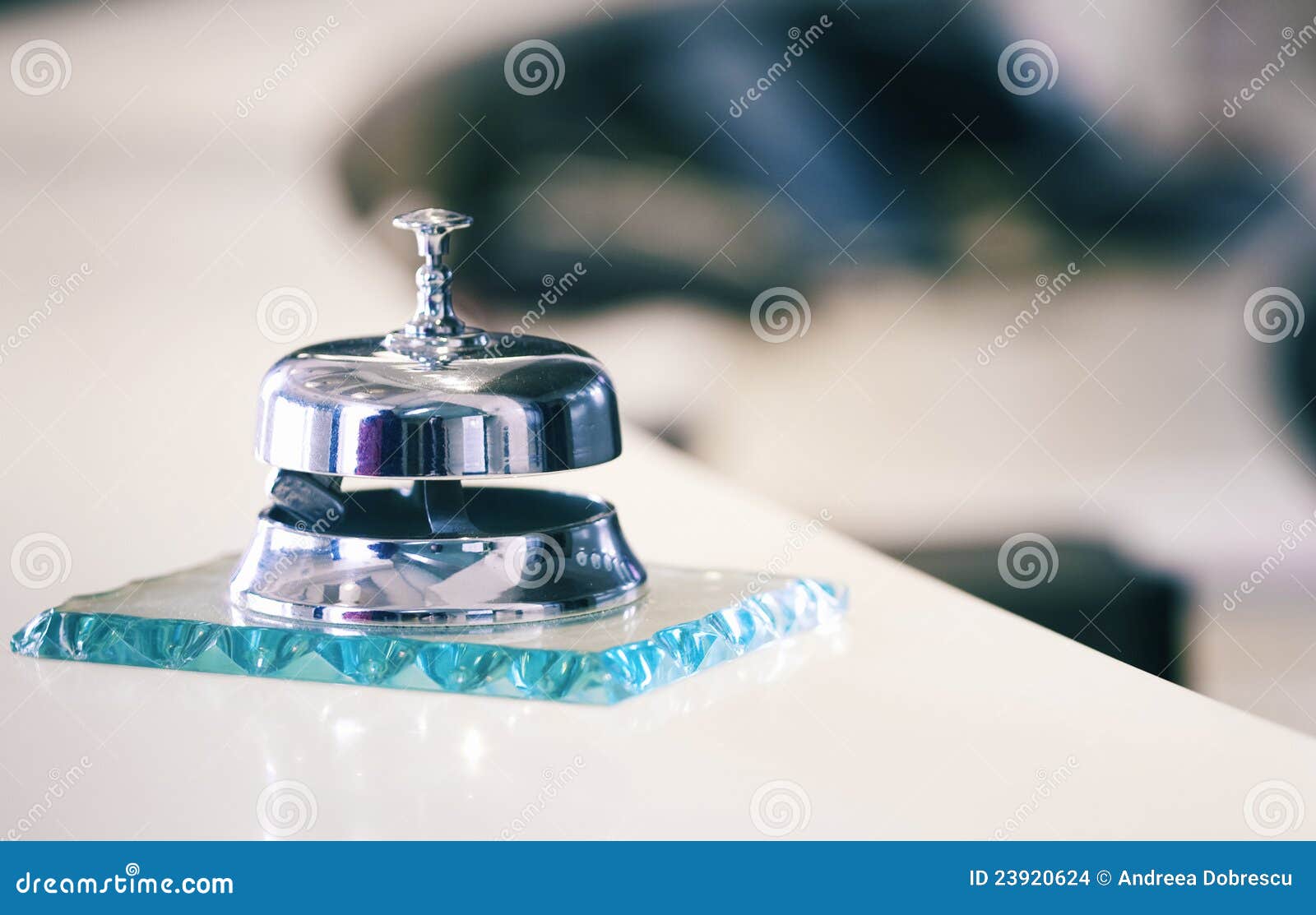 Reception bell stock photo. Image of speak, alert, desk - 23920624