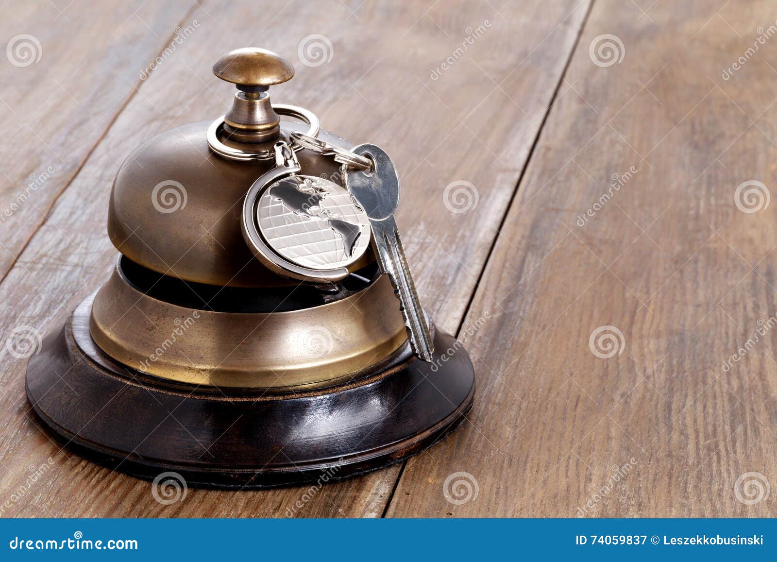 Reception Bell and Hotel Key Stock Image - Image of access, welcome ...