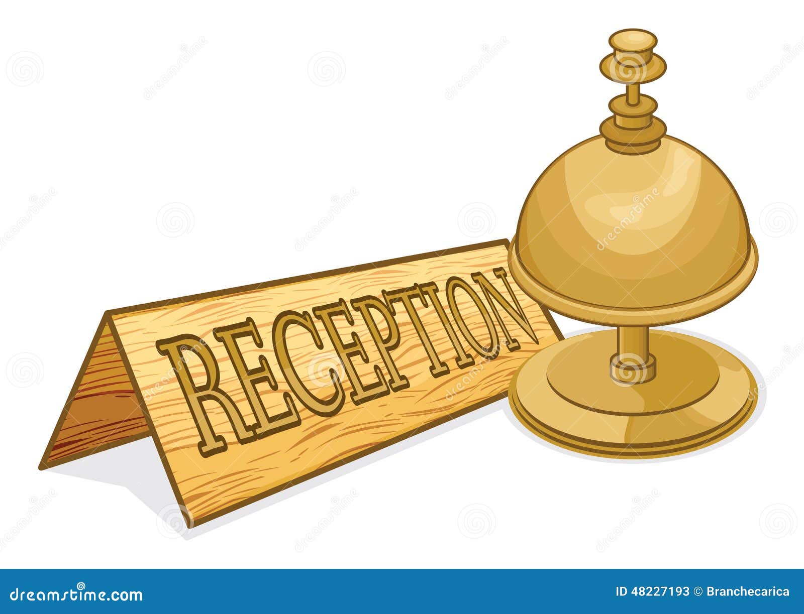 Reception Bell stock vector. Illustration of device, hotel - 48227193