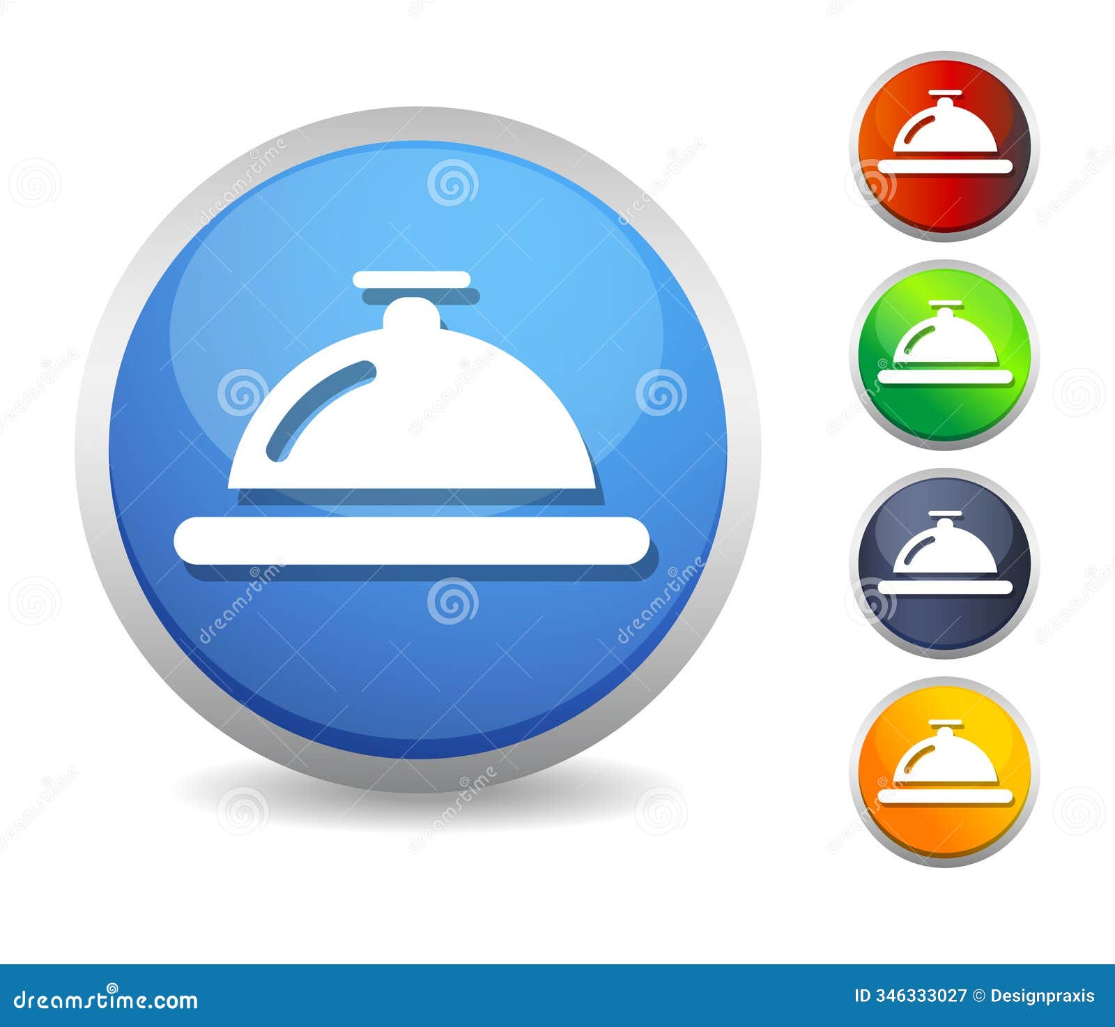 Reception - Call Bell - Stock Icon Stock Illustration - Illustration of ...