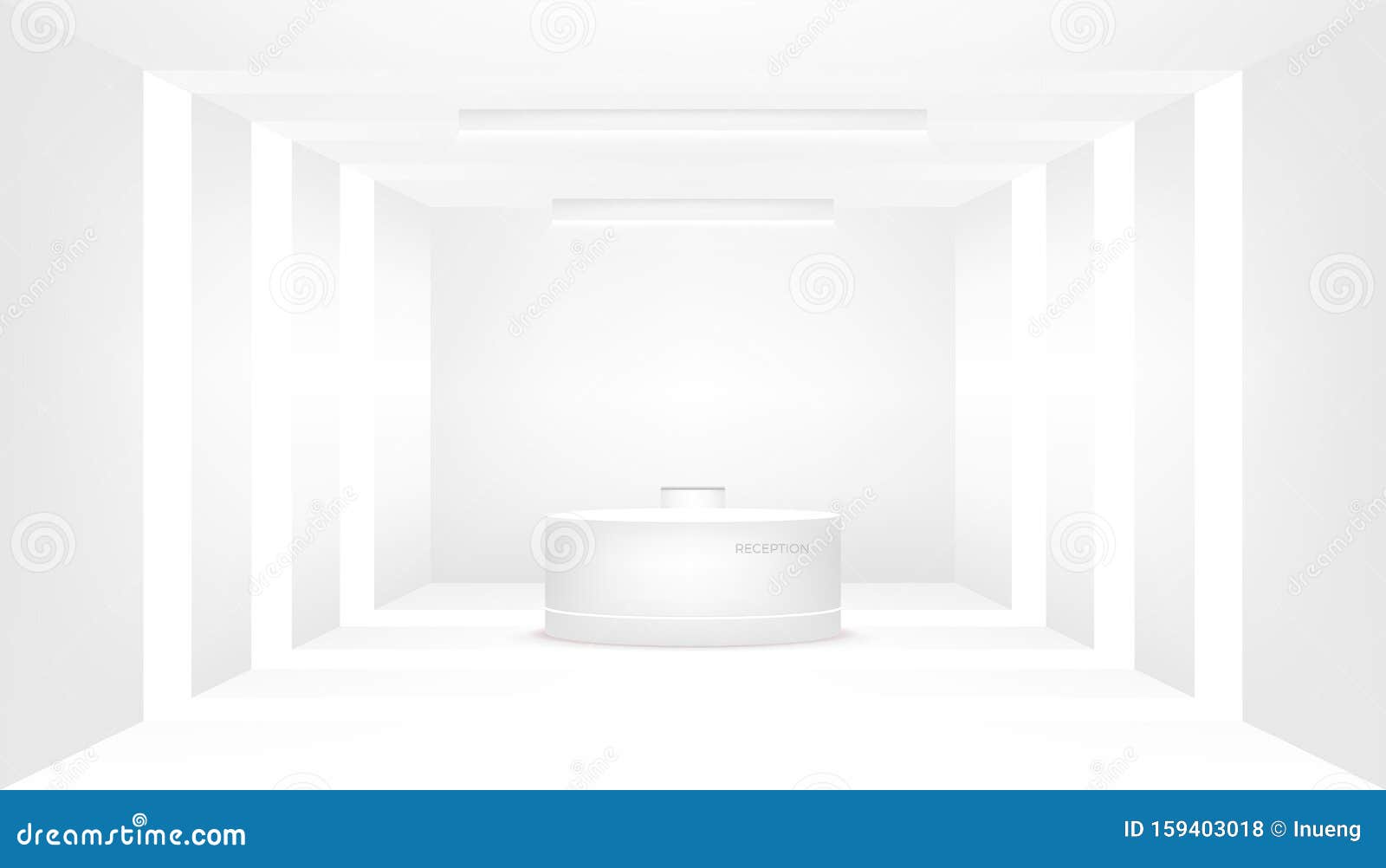 Reception Counter Cartoon Vector | CartoonDealer.com #30503281