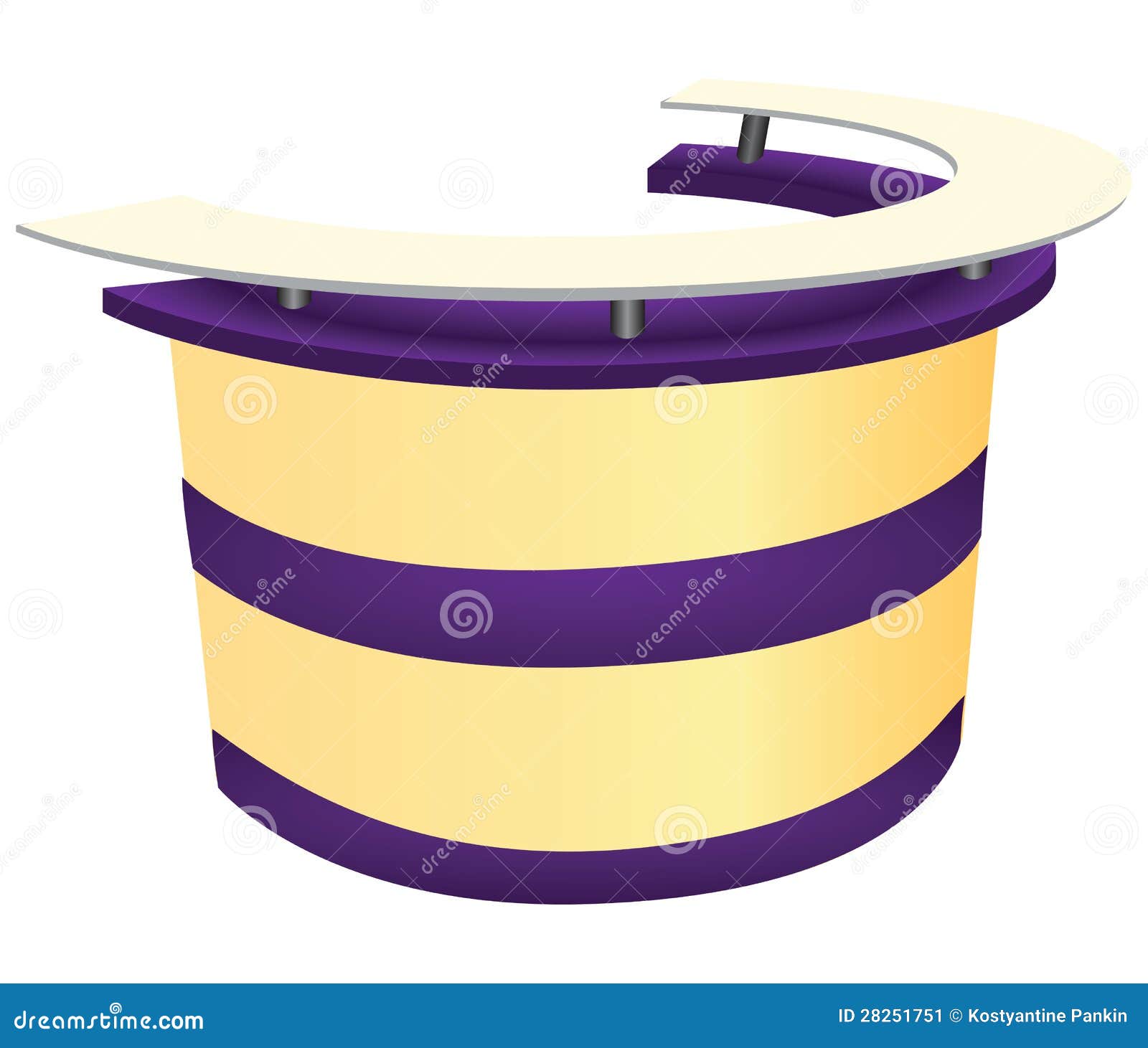 Reception desk stock vector. Illustration of furnishings - 28251751