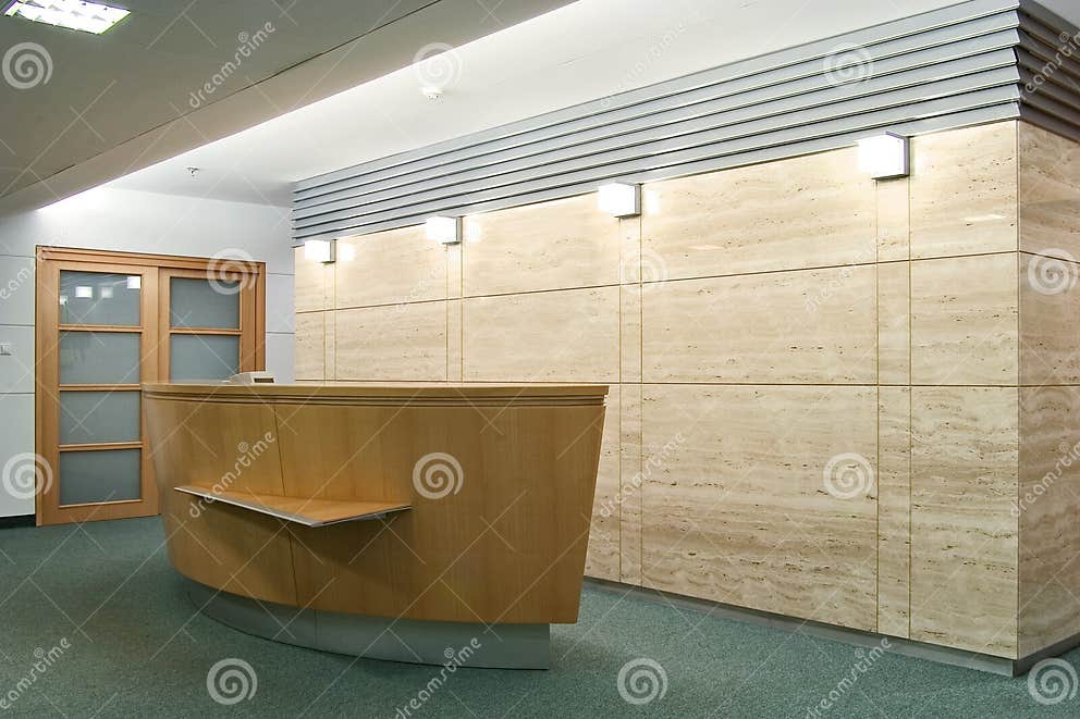 Reception desk stock photo. Image of office, desck, company - 3558132