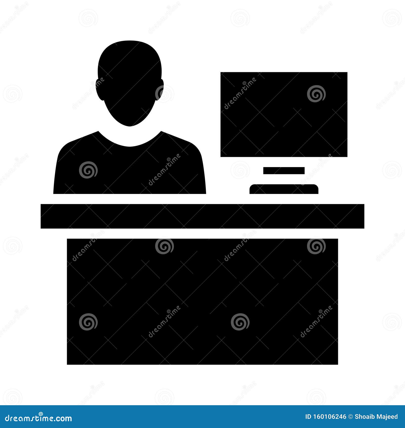 Reception Glyph Icon Isolated Graphic . Style in EPS 10 Simple Glyph ...