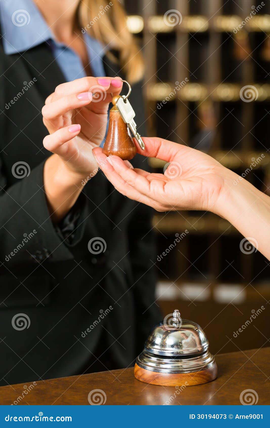 Reception - Guest Checking in a Hotel Stock Image - Image of guest ...