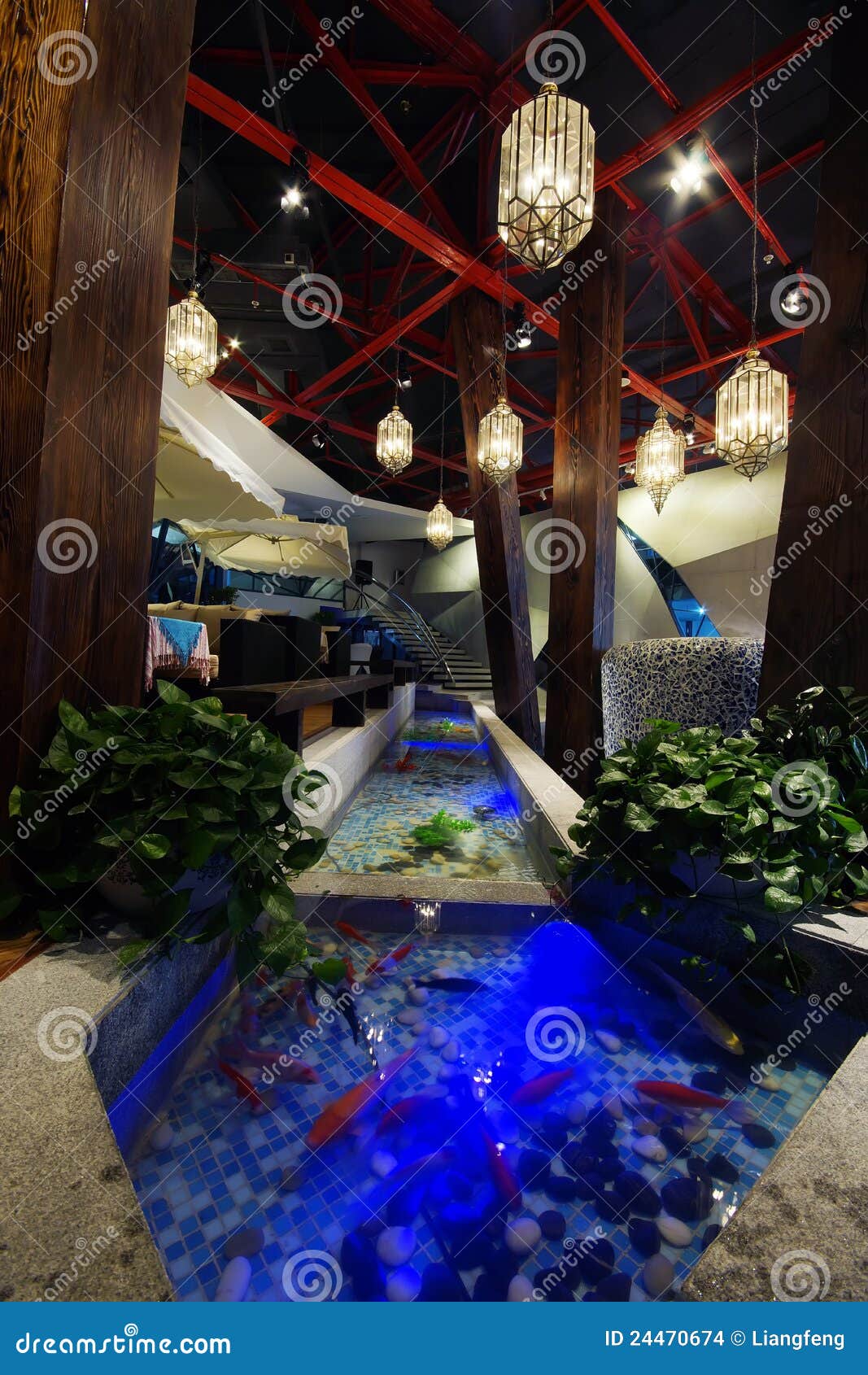 Reception hall stock photo. Image of modern, house, design - 24470674
