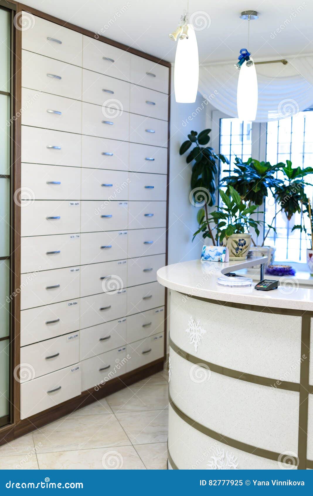 Reception Hall at the Medical Center Stock Image - Image of building ...