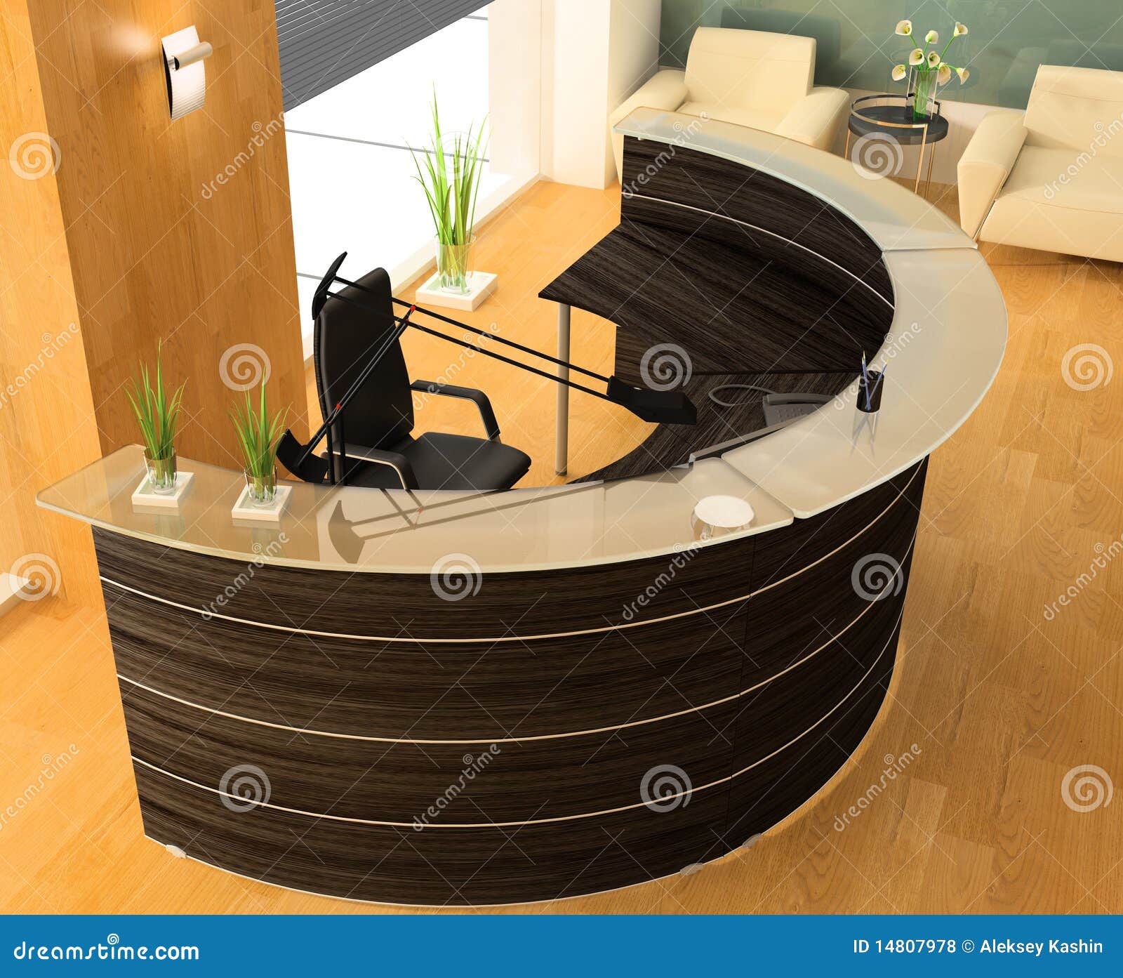 Reception in hotel stock photo. Image of modern, chairs - 14807978