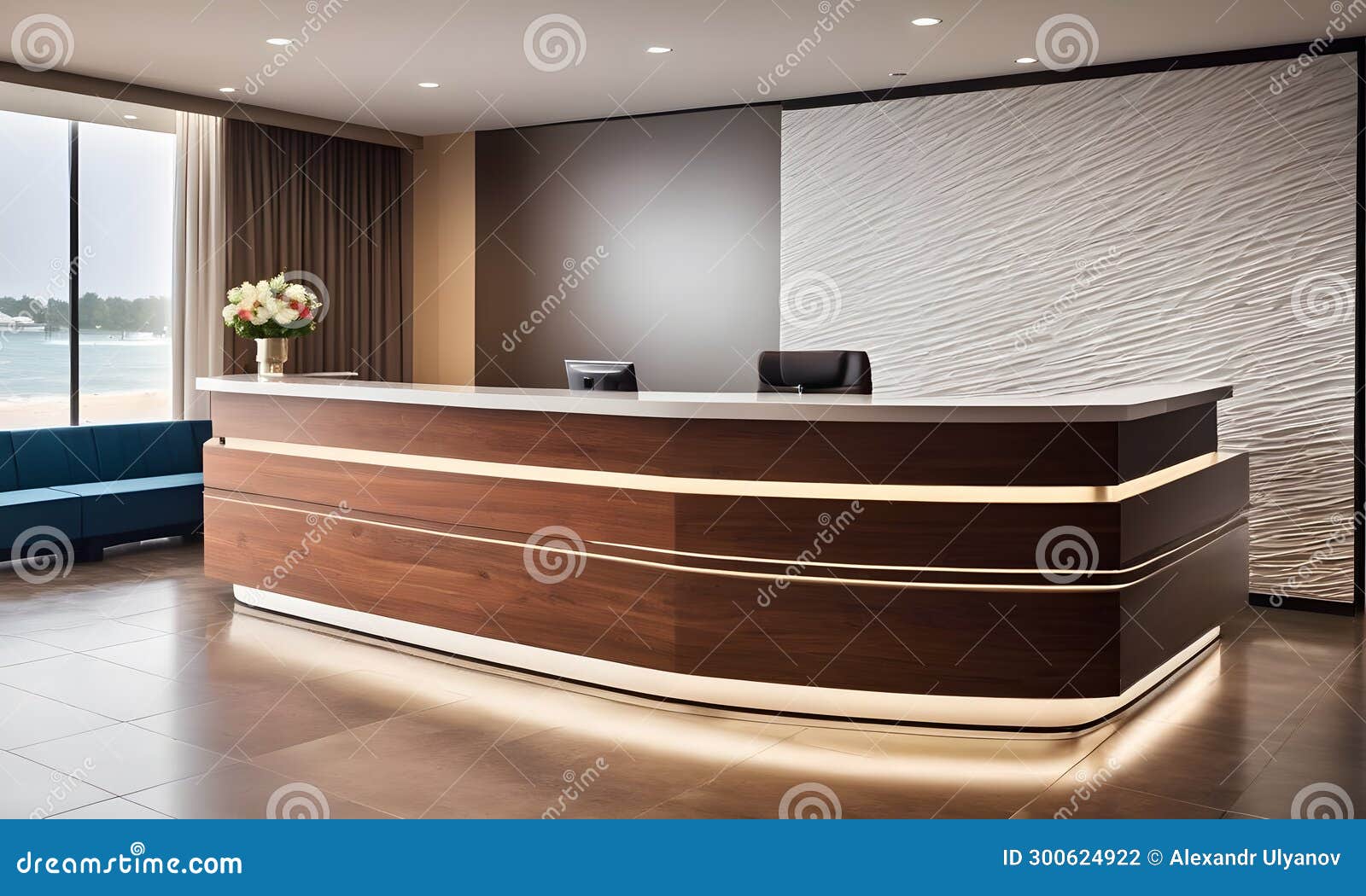 Reception at the Hotel Entrance Stock Photo - Image of hostel ...