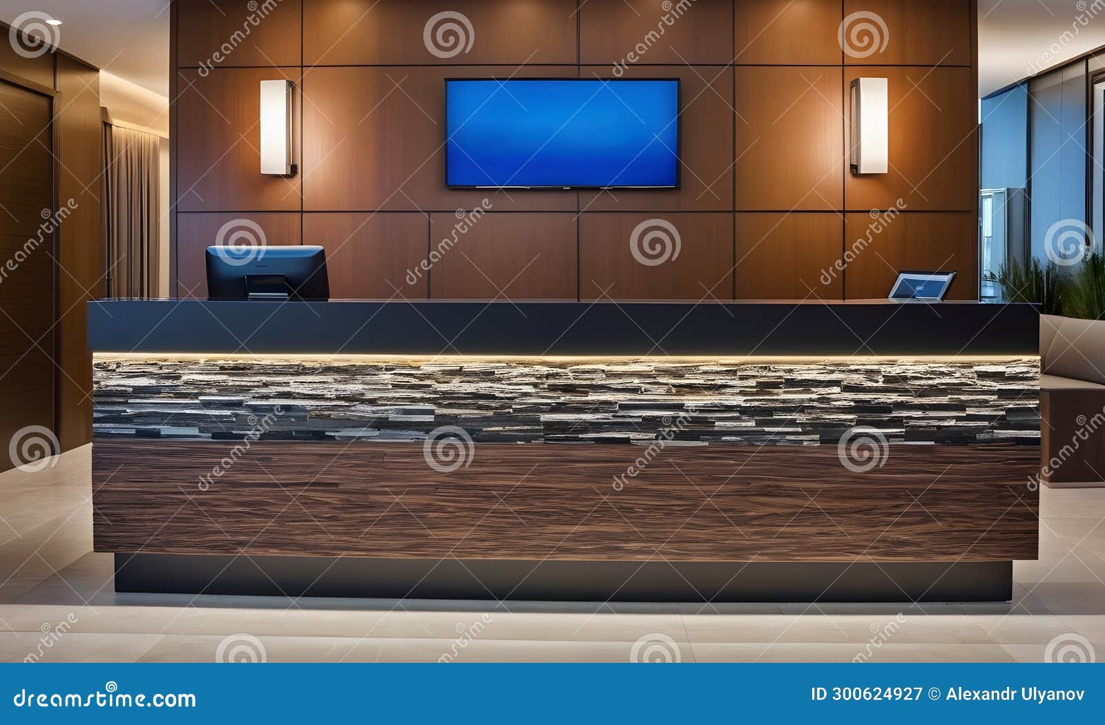 Reception at the Hotel Entrance Stock Image - Image of hostel, hotel ...