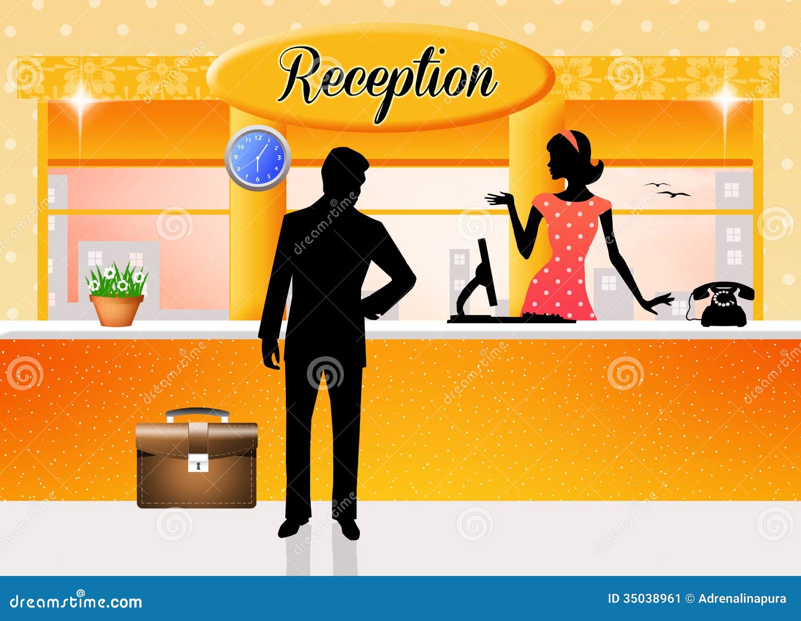 Reception stock illustration. Illustration of background - 35038961