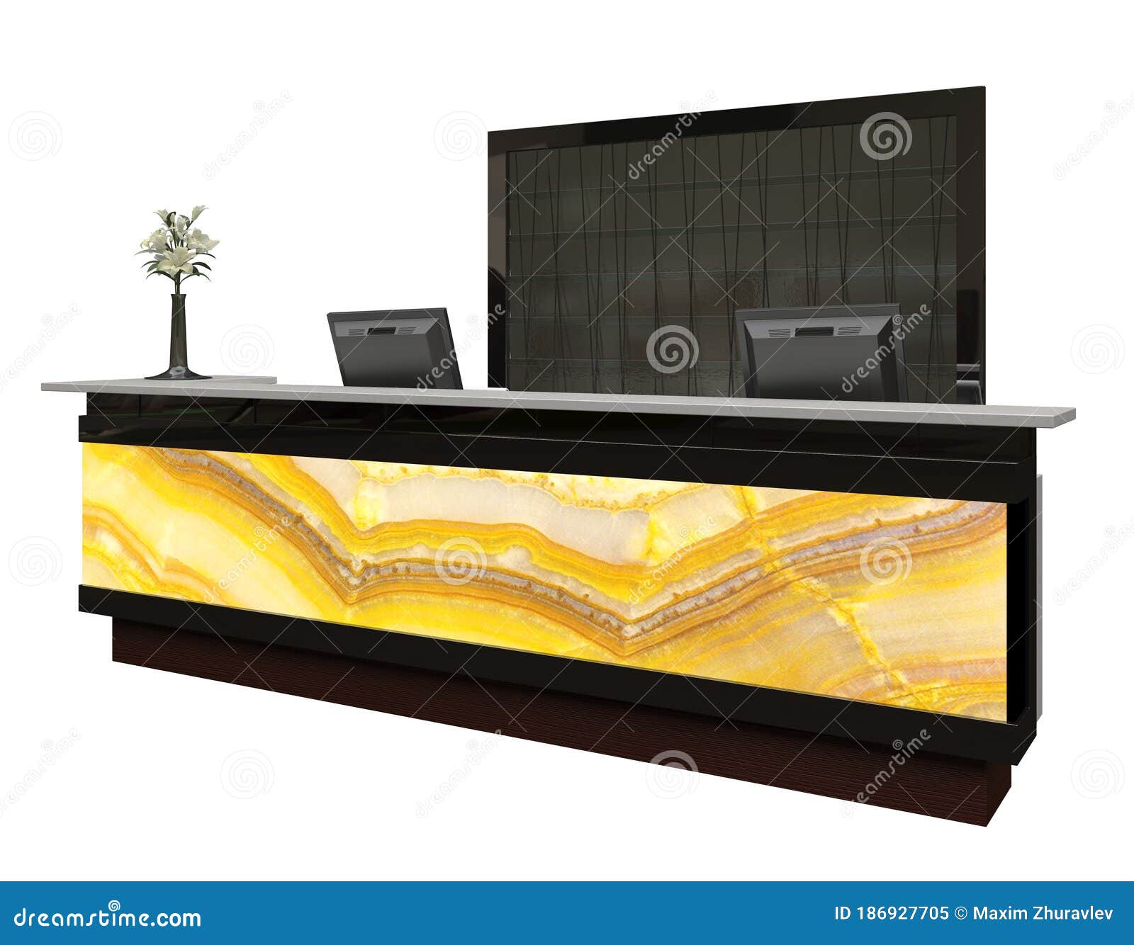 Reception Isolated on White Background 3d Illustration Stock ...
