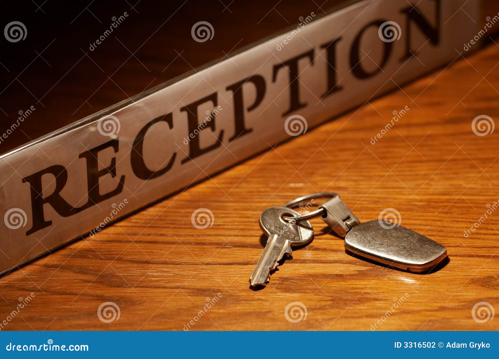Reception & key stock photo. Image of register, hospitality - 3316502