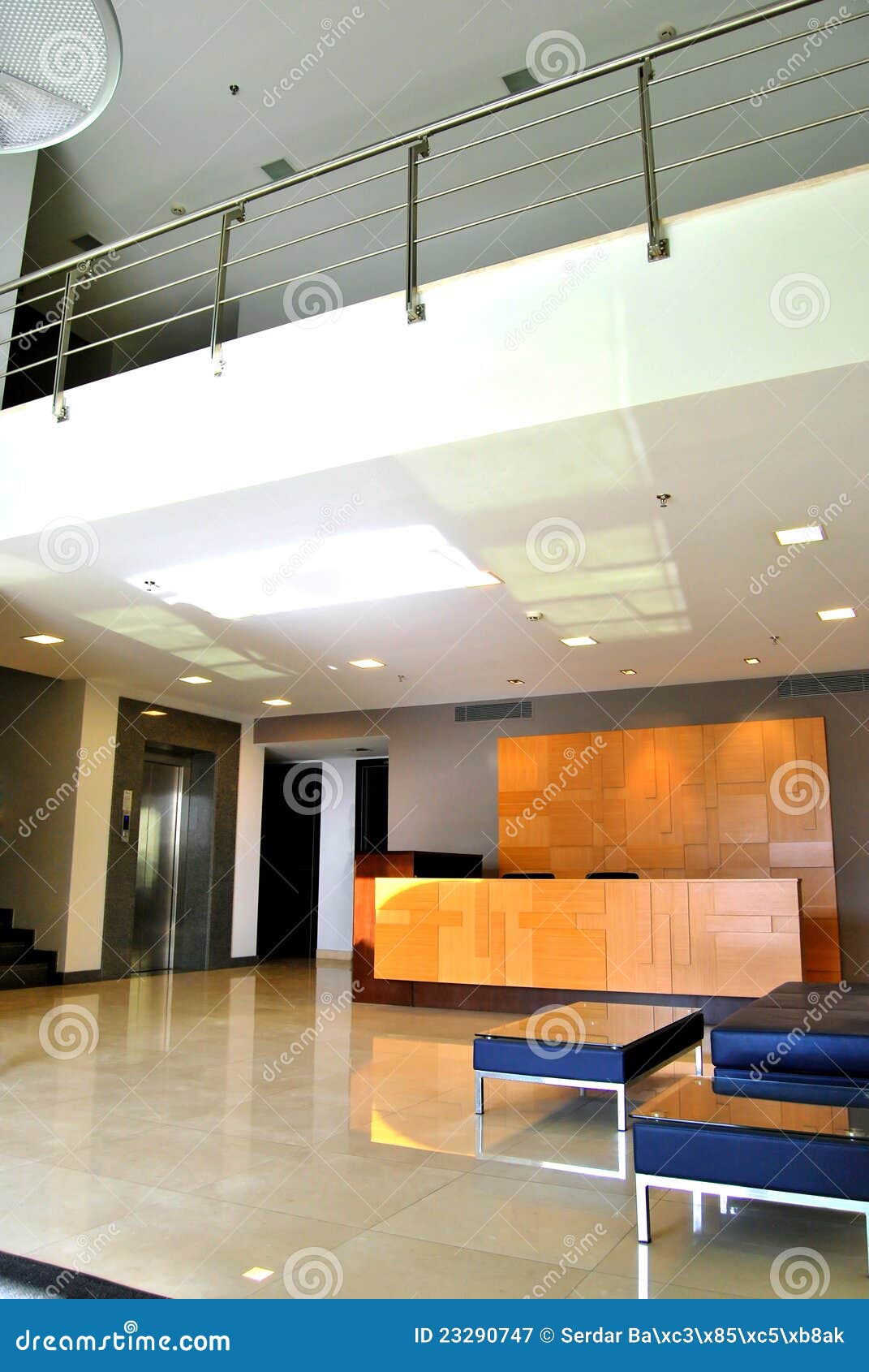 Reception and lobby stock image. Image of hall, glass - 23290747